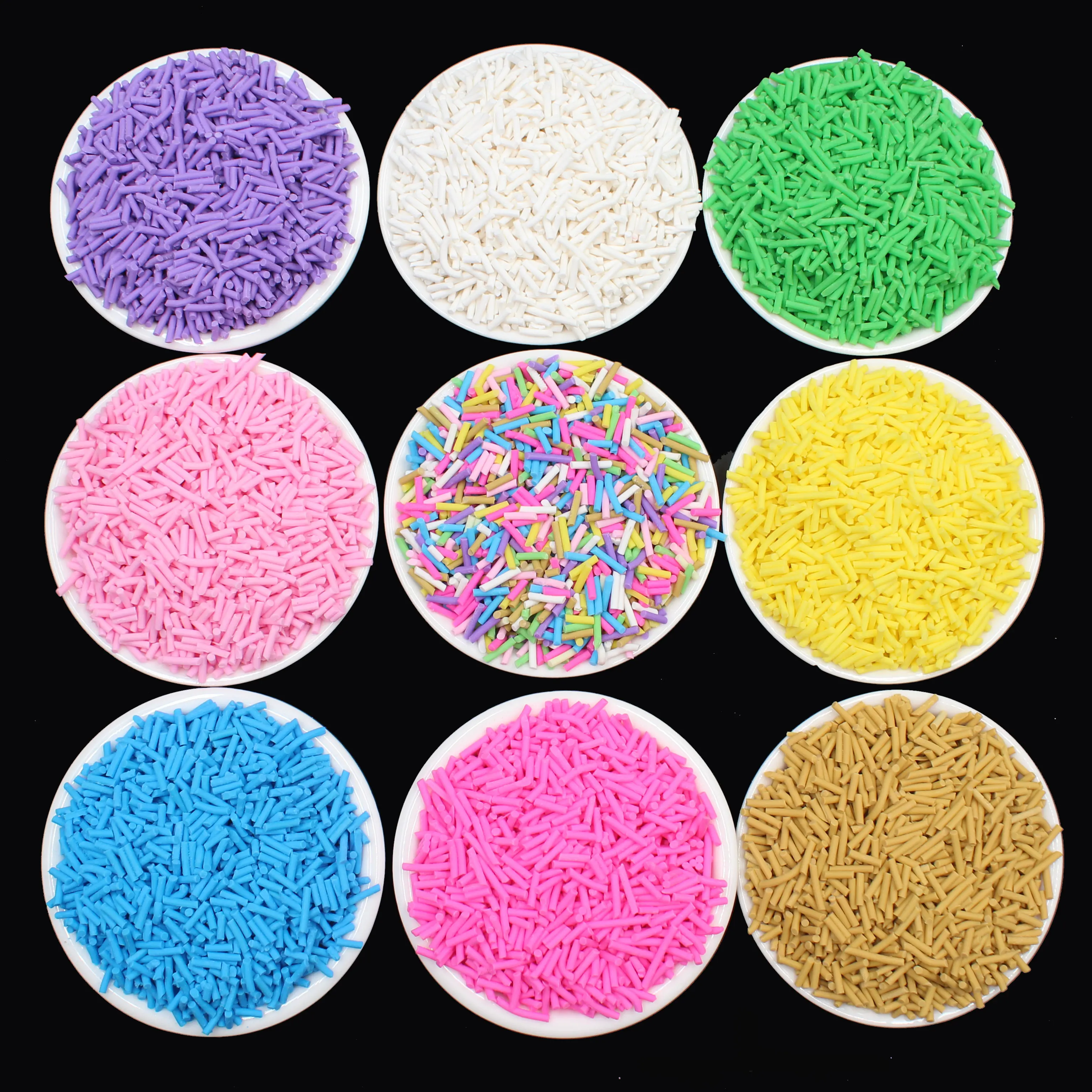 100g-Lot-Polymer-Long-Size-Clay-Gracile-Cylindrical-Candy-Sprinkles-for ...