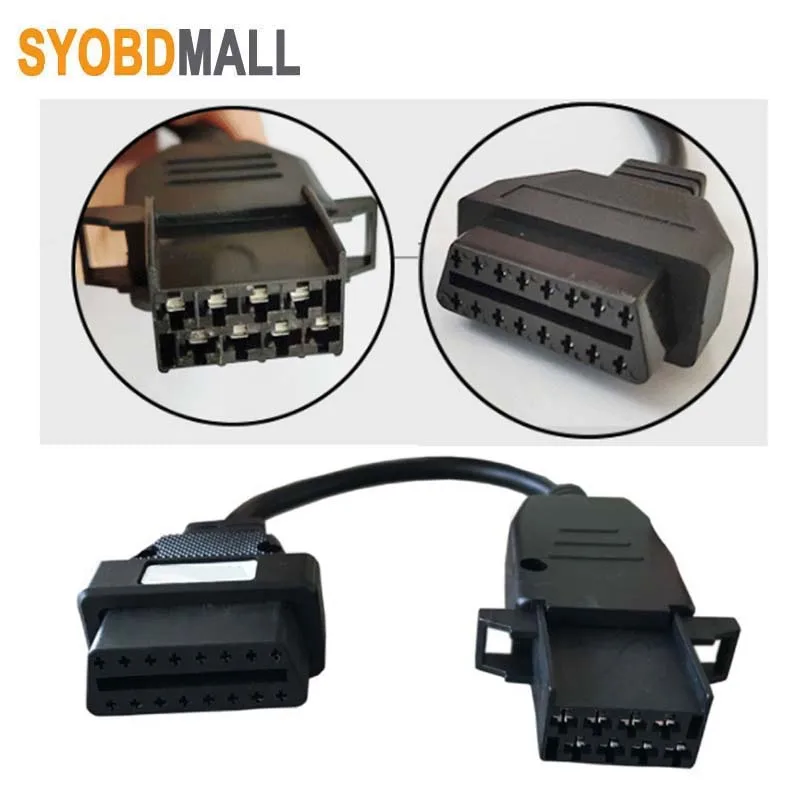 Truck Cable Extension Connector for Volvo 8Pin To OBD2 16Pin Female for ...