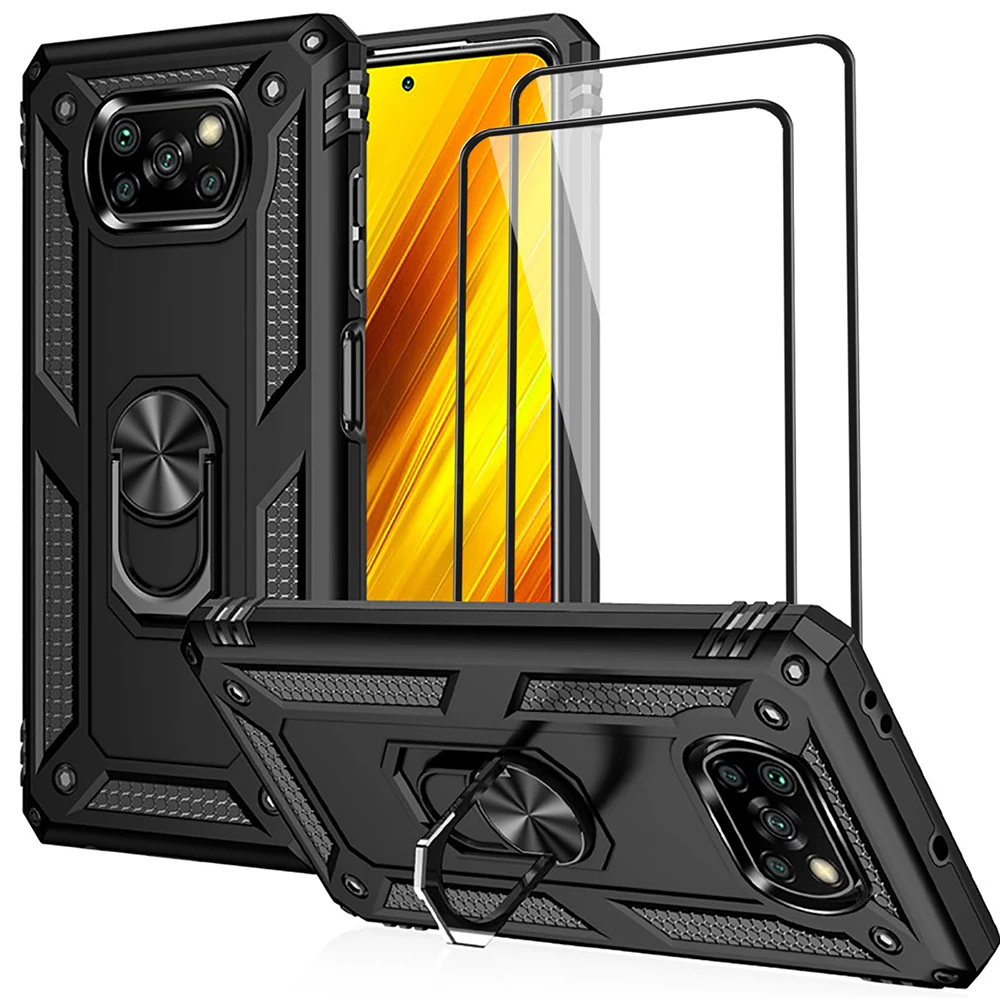 Poco-x3-3x-Pro-NFC-Case-Bumper-Shockproof-Armor-Back-Cover-Stand-Holder ...