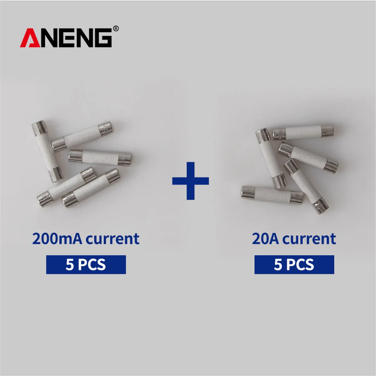 6X30MM 5PCS 200Ma + 5PCS 20A Ceramic Fuse For Multimeter Instrument ...