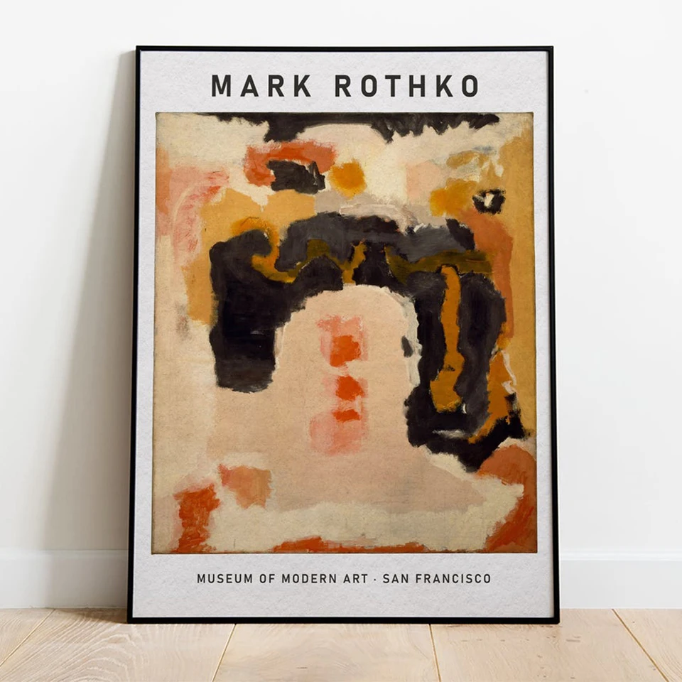 Digital Prints Prints Exhibition Poster Mark Rothko Print Museum Print Minimalist Decor Modern ...