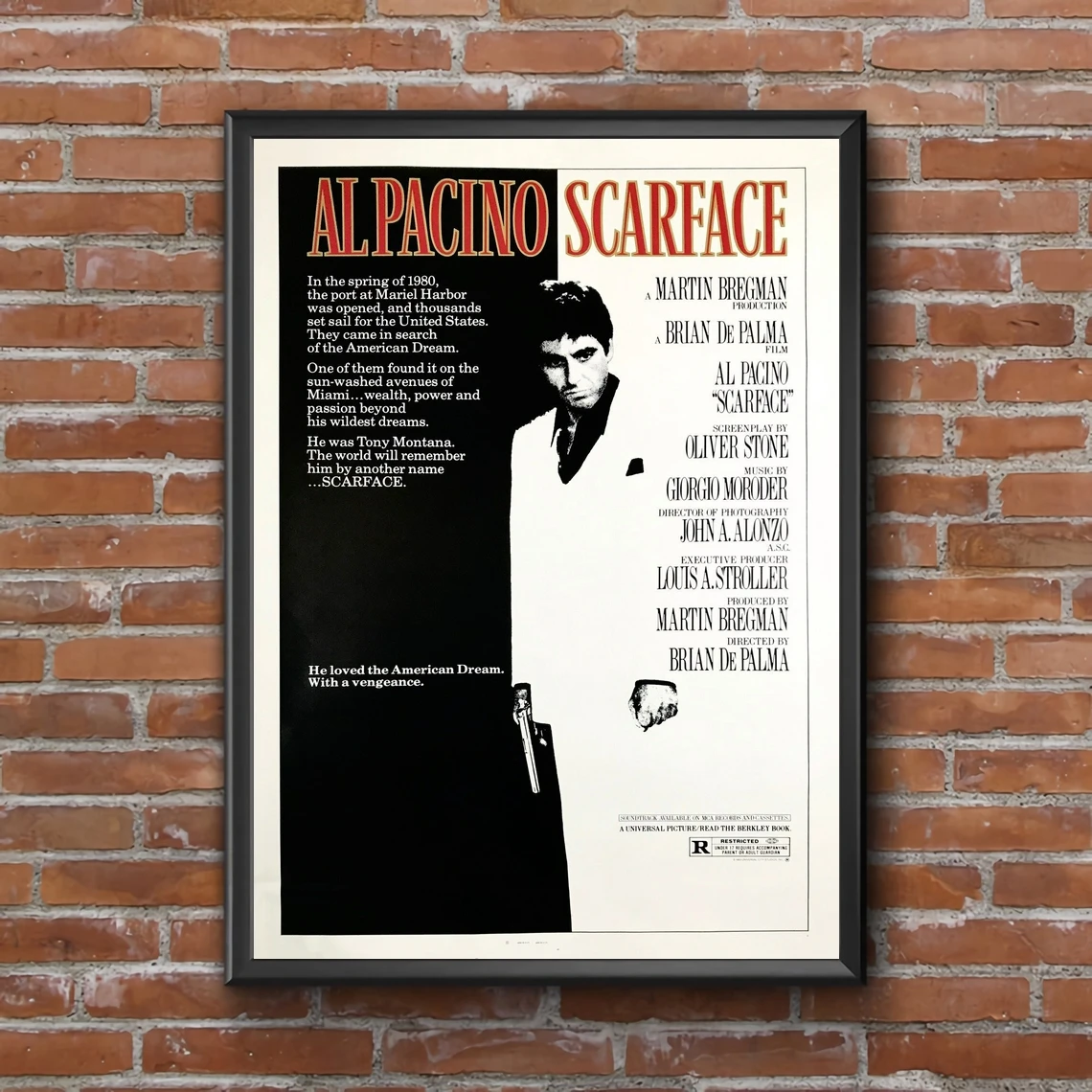 Scarface Movie Poster 1983