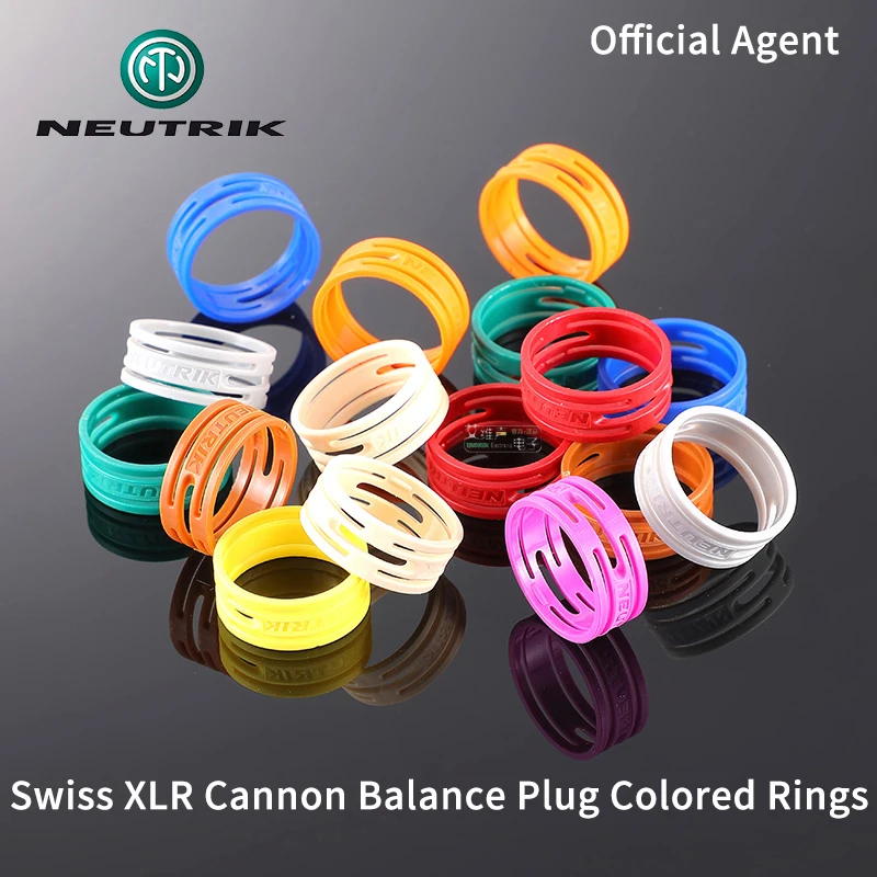 NEUTRIK XLR Balance Connector Plug Rings XXR Colored Coding Ring Cannon ...