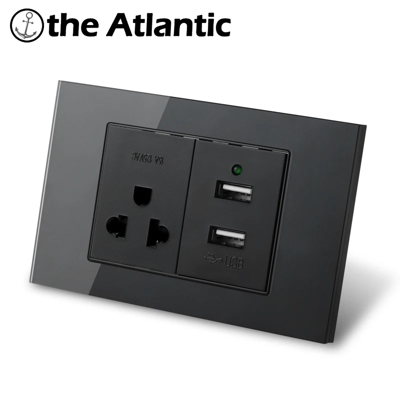 US Plug Electric Outlet Power Socket With USB Fan Speed Controller ...