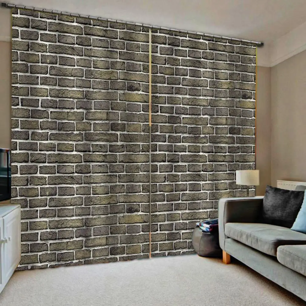 Blackout-curtain-wall-brick-curtains-for-bedroom-window-curtains-for ...
