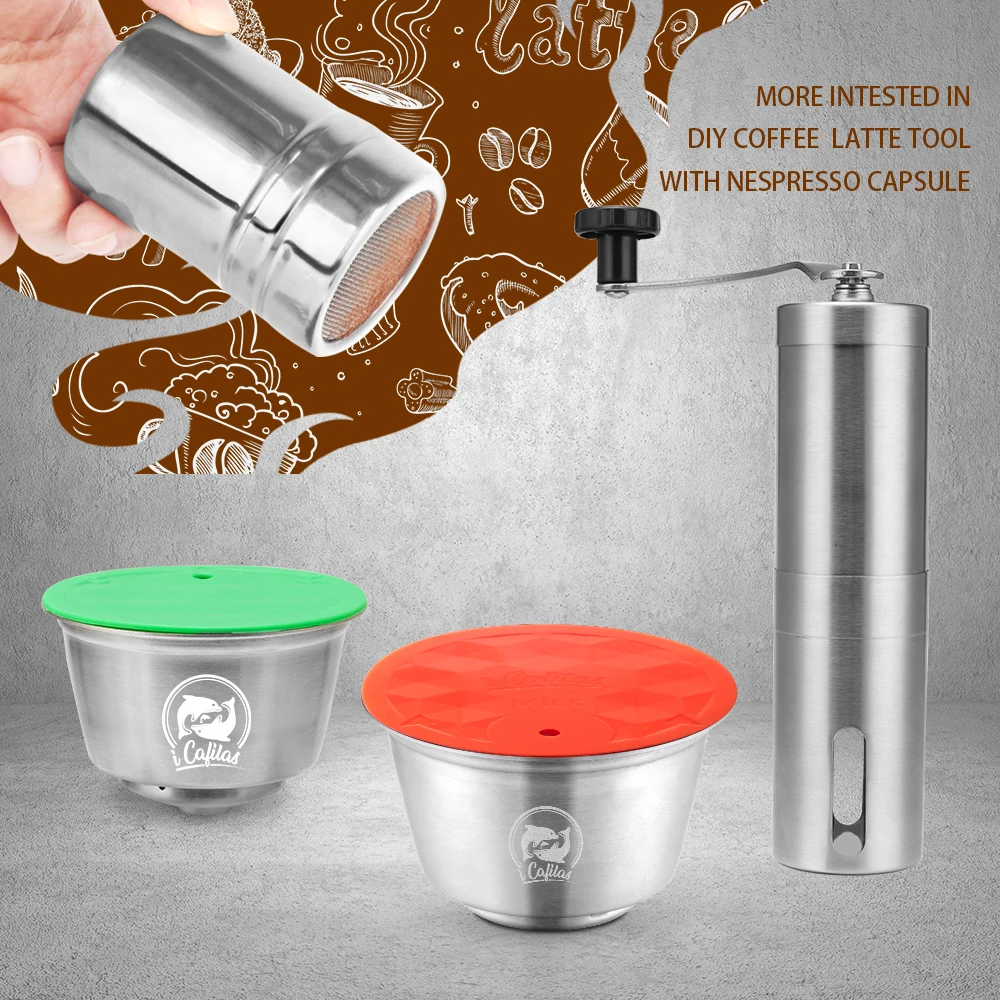 ICafilasBelr-HousewareSTAINLESS-STEEL-Metal-Reusable-Capsule-Compatible ...