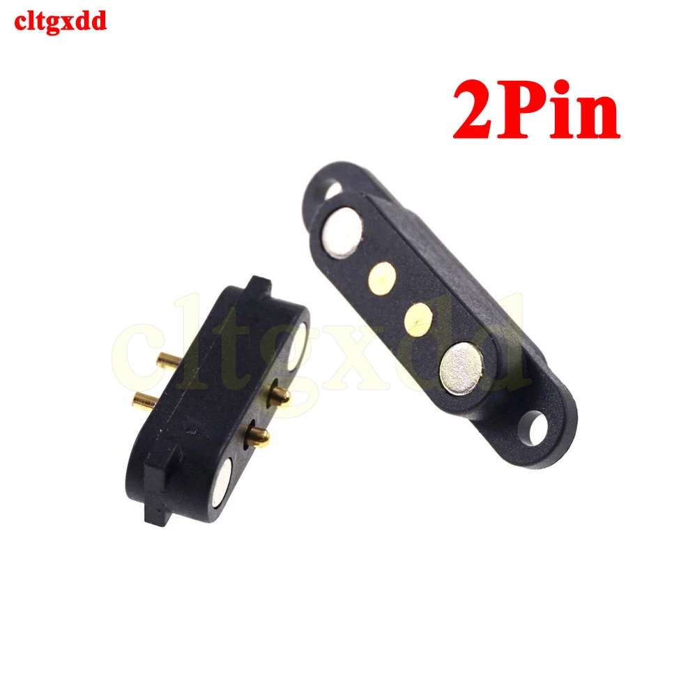 1pair Spring-loaded Magnetic Pogo Pin Connector 2 Pin Pitch 2.8 Mm ...