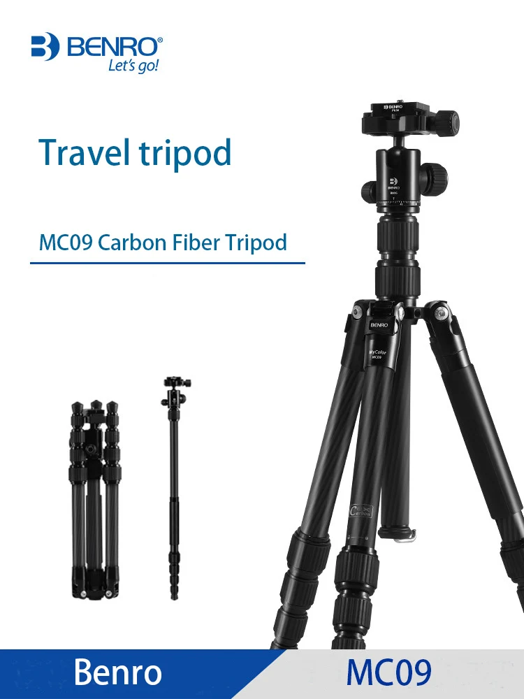 Benro-MC09-Tripod-Carbon-Fiber-Portable-Reflexed-Monopod-Camera-Stand ...