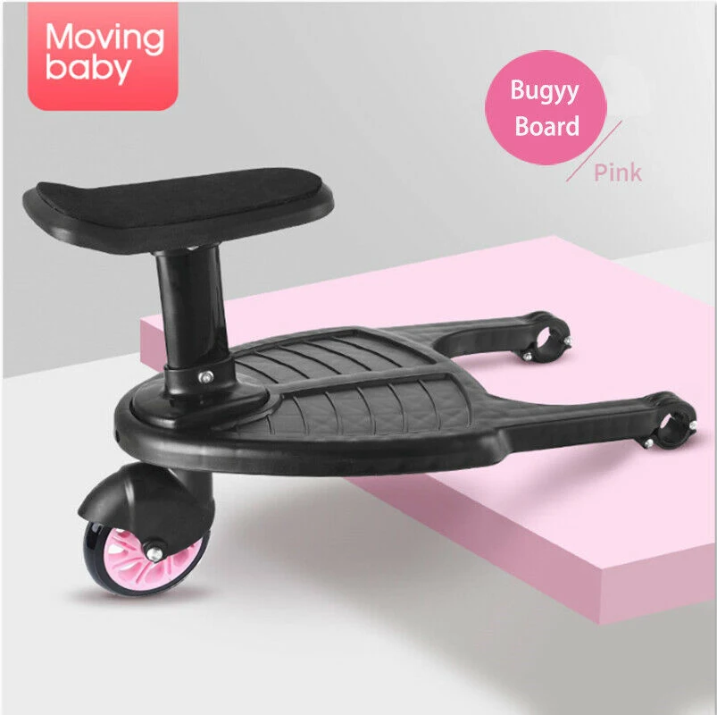 Honhill-Baby-Buggy-Board-With-Seat-Kiddy-Board-Footboard-For-Twins-Baby ...
