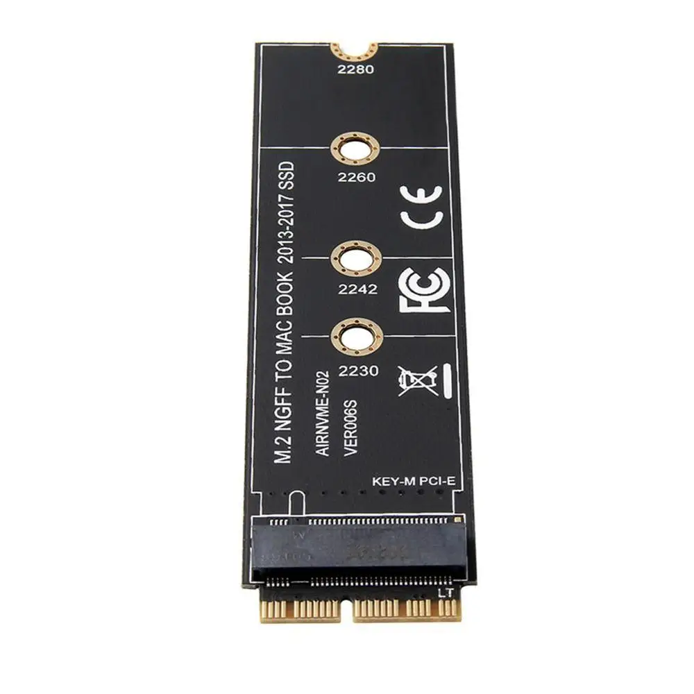 M key M.2 NGFF PCIe Nvme AHCI SSD адаптер карта для MACBOOK Air 2013 ...