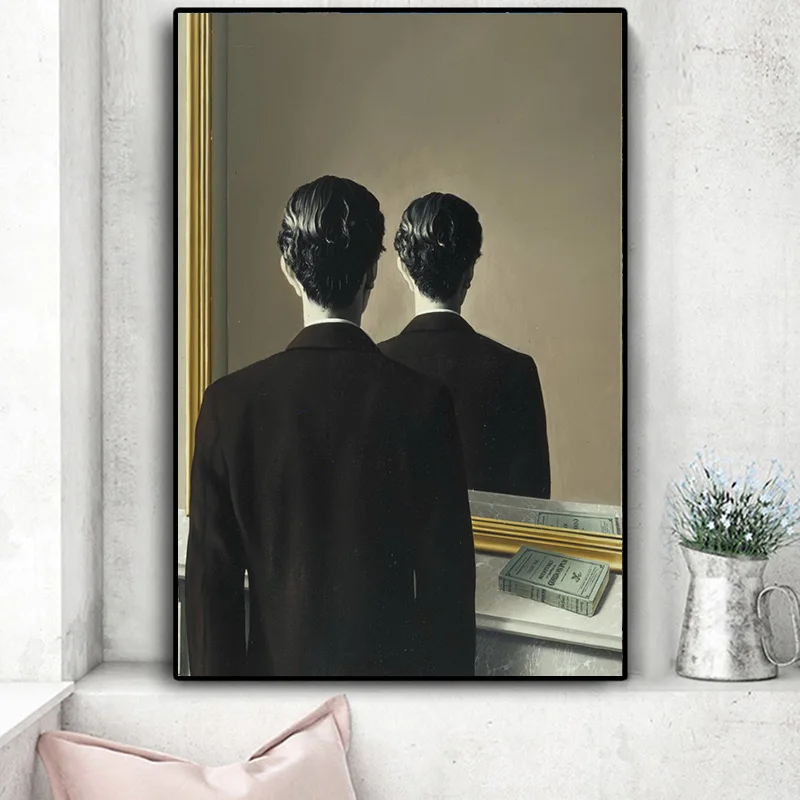 Surrealism Classic Artwork by Rene Magritte Wall Art Printed on Canvas ...