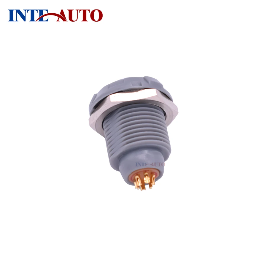 6 pins 1P connector cable plastic push pull plug receptacle, male TAG ...