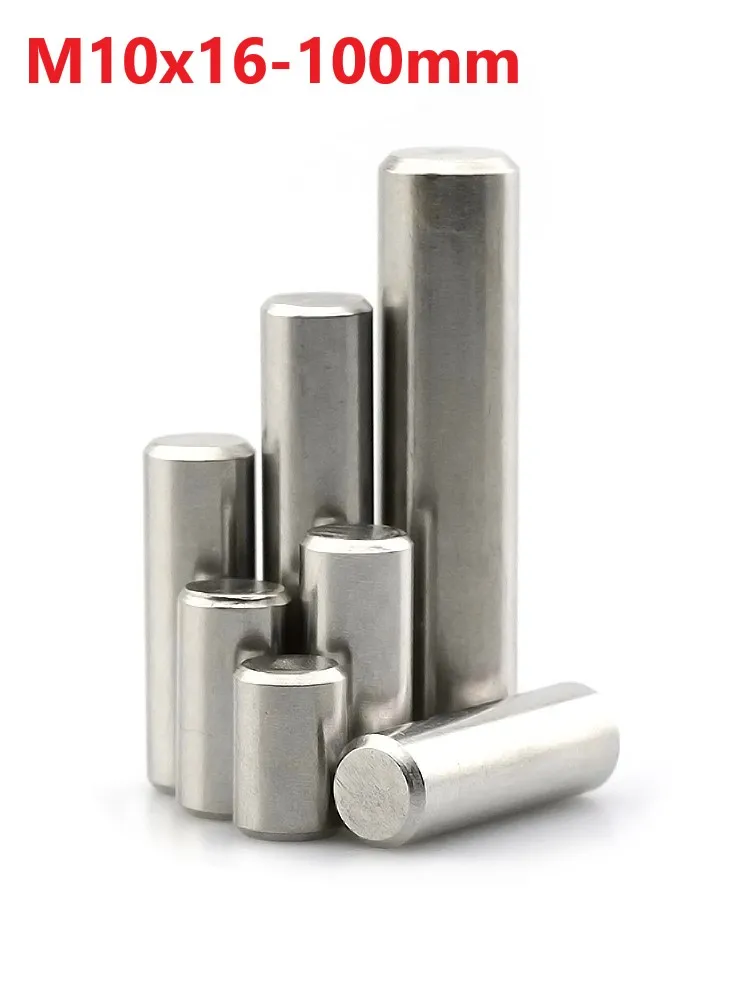 M10 Cylindrical Pin Locating Dowel 304 Stainless Steel Solid Needle ...