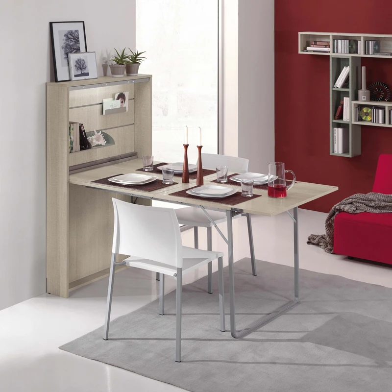 Mesa plegable retráctil, mesa de comedor extensible de madera|Mesas de ...