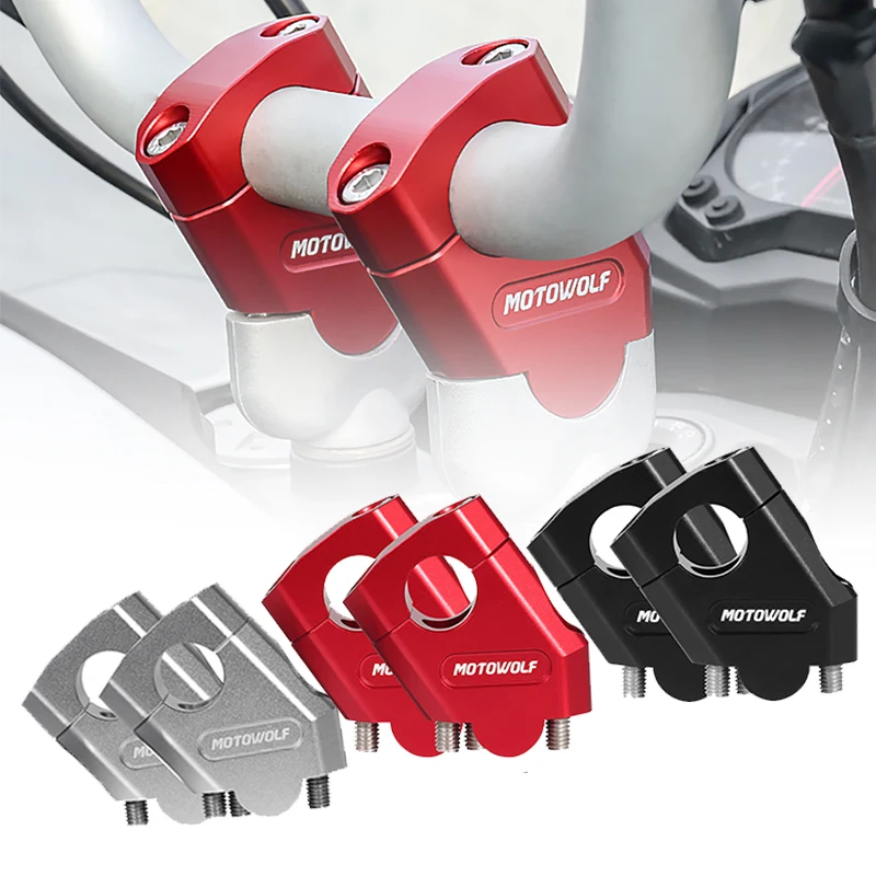 3-color-Motorcycle-Handlebar-Riser-Bar-Mount-Handle-Clamp-Universal ...