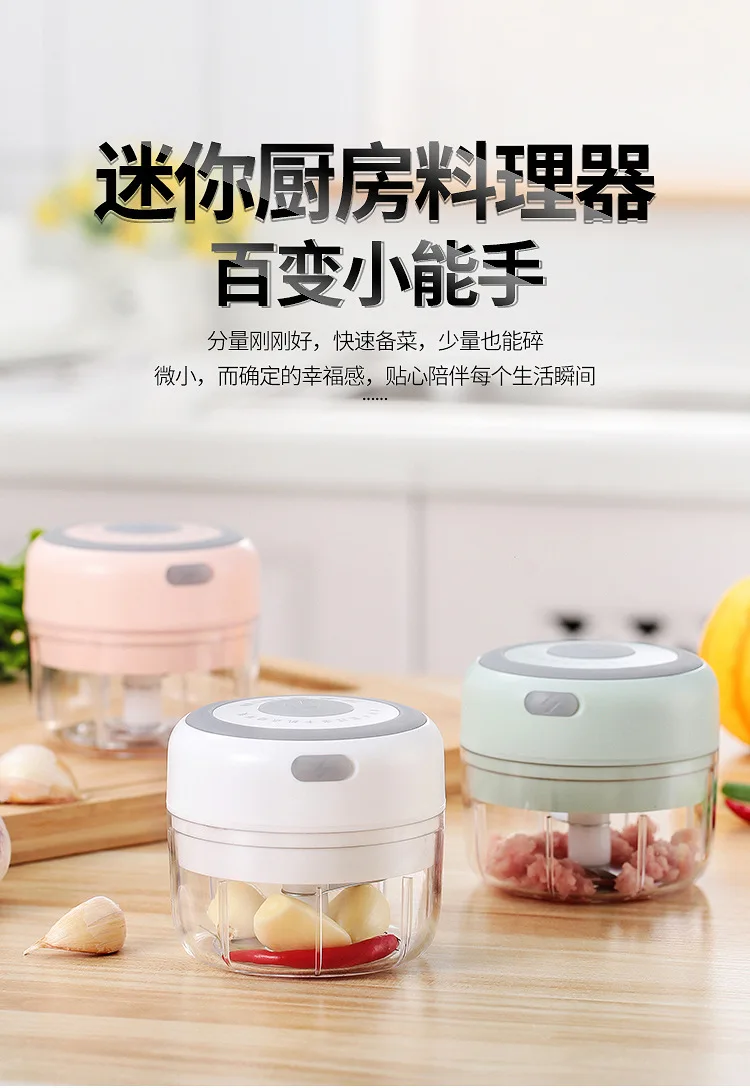 Mini Presse-ail Et Pilon Électrique De Cuisine, Hachoir De Gingembre Et ...