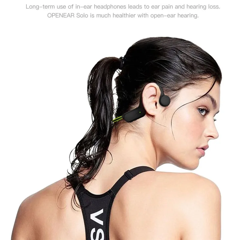 Bone Conduction Headphones Open Ear Audio Headset Waterproof Sport ...