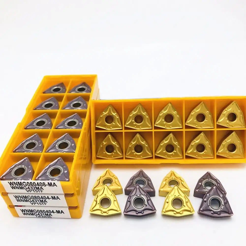 Carbide Insert Wnmg080404 Wnmg080408 Ma Vp15tf Ue6020 Us735 High-quality External Metal Turning ...