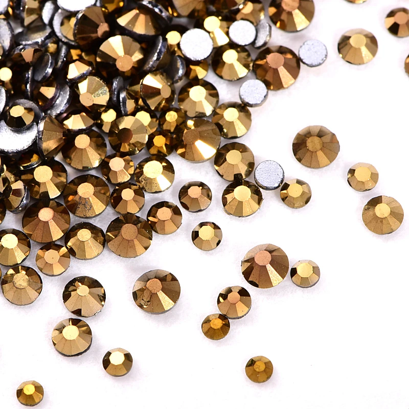 1440pcs Mixed Sizes стразы Non Hotfix Rhinestones Glass Strass Mine ...