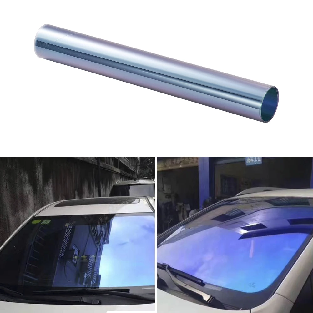 0.75m*3m Blue Vlt 67% Car Front Window Tint Anti Solar Uv Protection ...