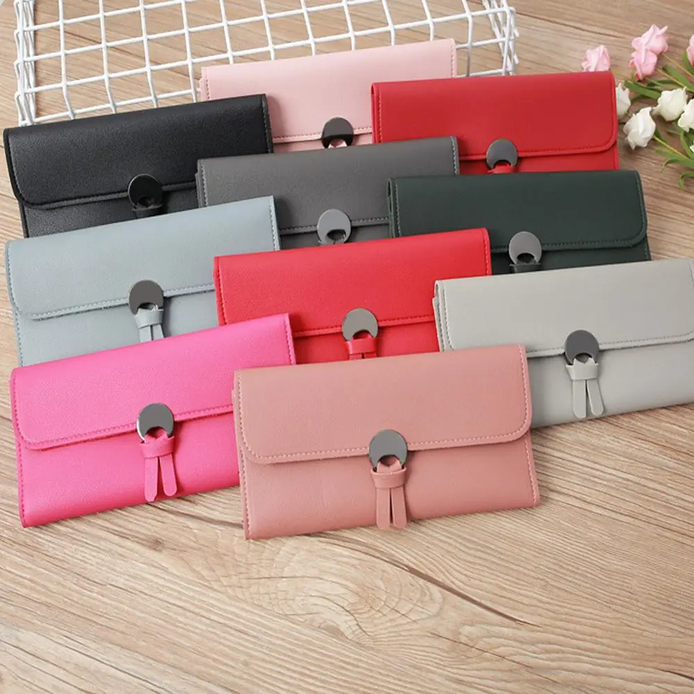 2019 carteras de mujer largas de moda de alta calidad de cuero PU ...