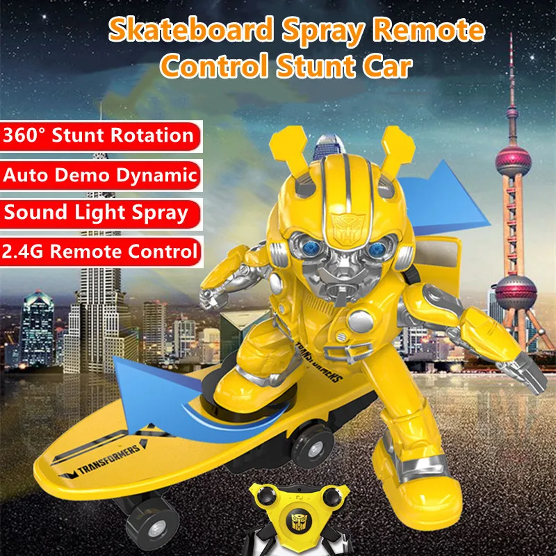 360 Degree Stunt Rotation 2.4ghz Remote Control Scooter Model Tire ...