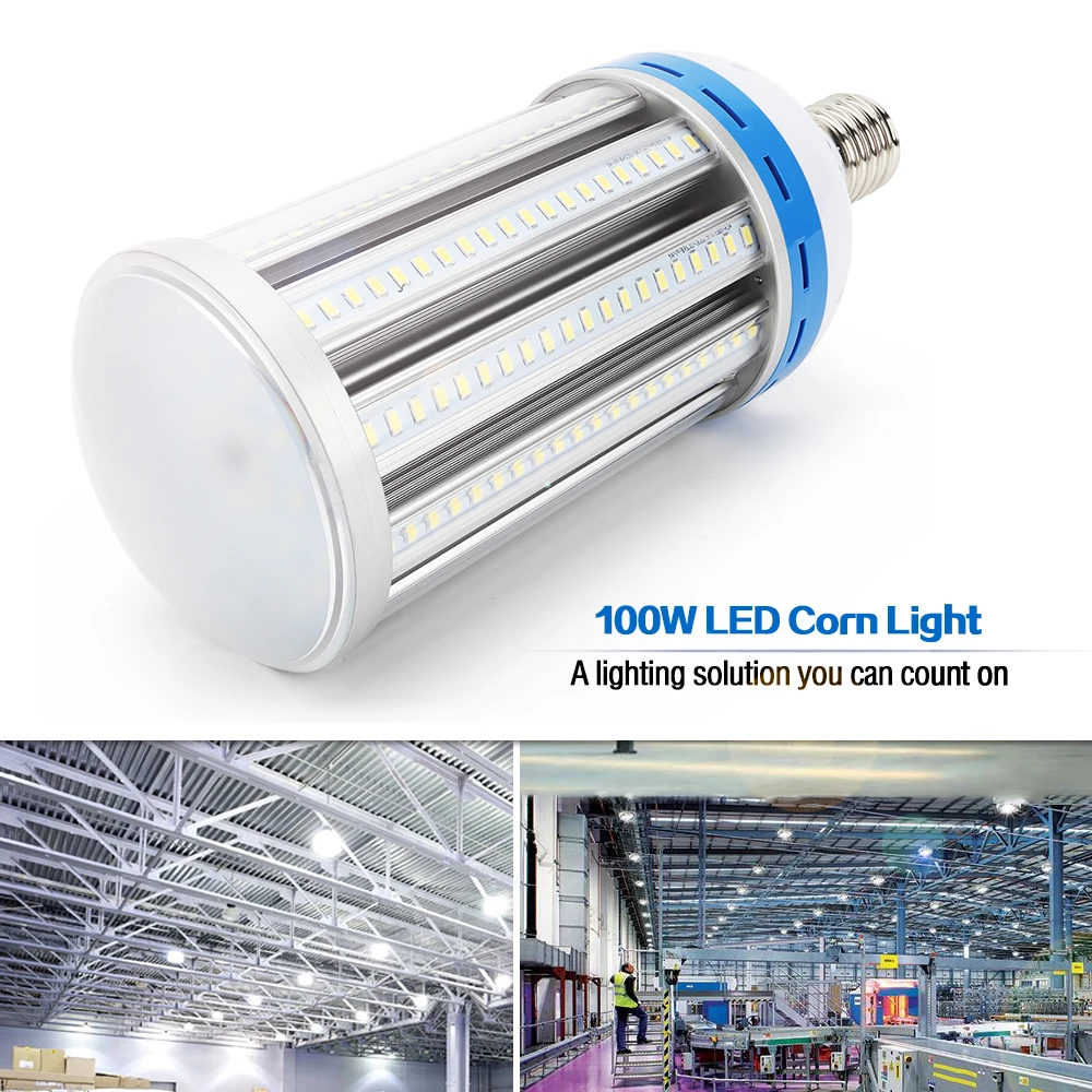 E40 LED Corn Light 100W 120W 140W High Bay Led Lamp Corn Bulb Outdoor ...