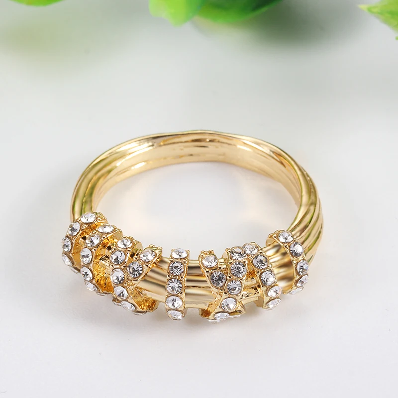 Woman-Ring-Fashion-Simple-Micro-Set-Zircon-Alloy-Ring-Geometric-Line ...