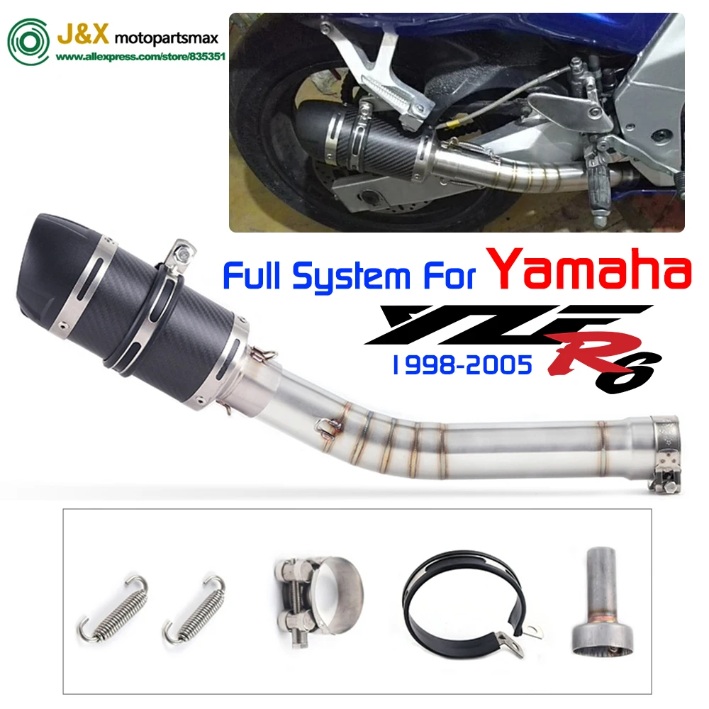 R6-Slip-On-Exhaust-For-Yamaha-YZFR6-YZF-R6-1998-2005-Motorcycle ...