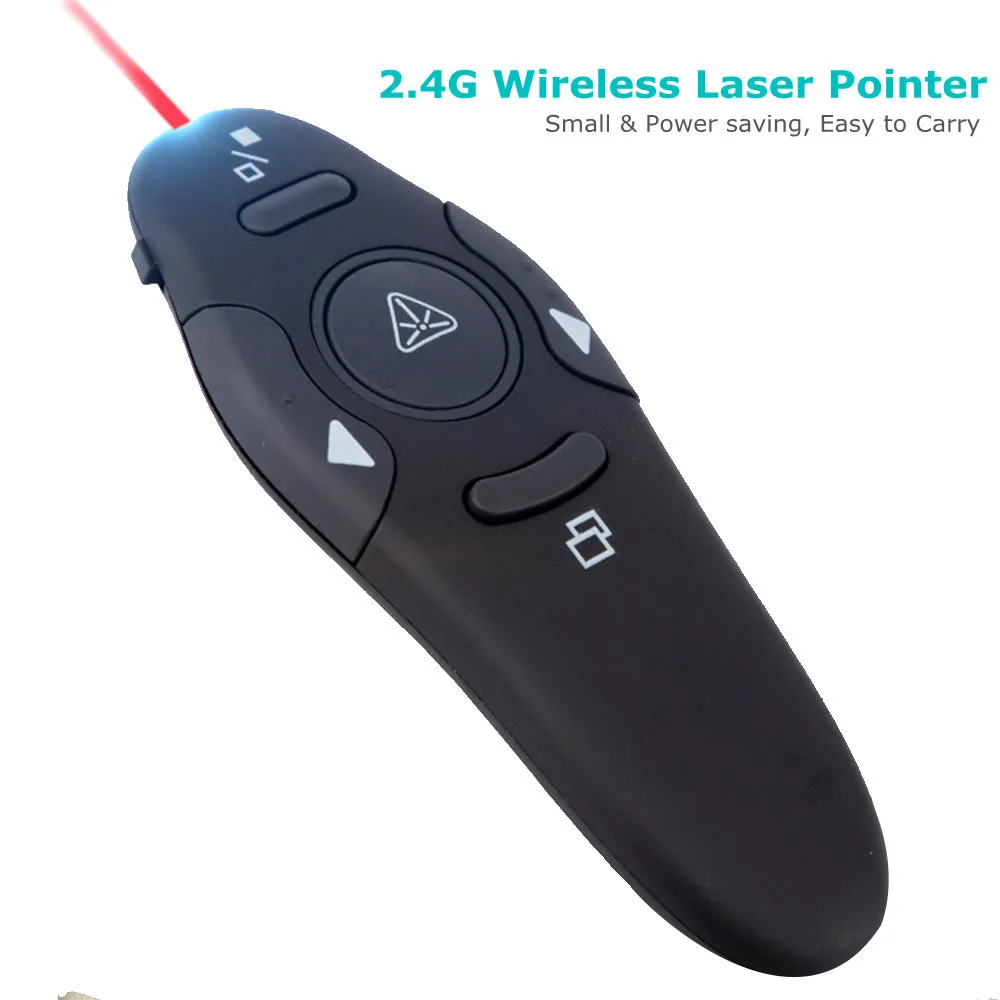 Presenter Wireless Remote Control 2.4GHz USB Pointer for Projector PPT Powerpoint Presentation ...