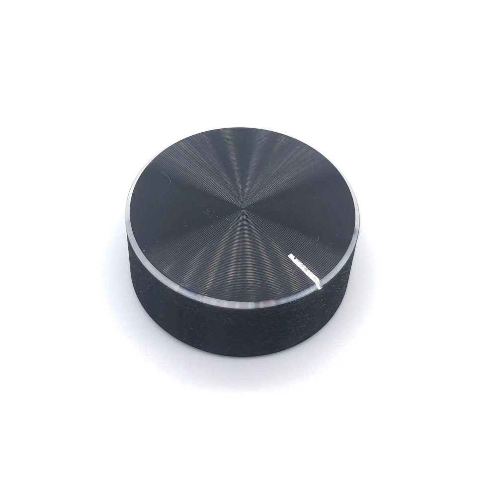 25* 10mm Aluminium Alloy Potentiometer Knob Cap Encoder Volume Control ...