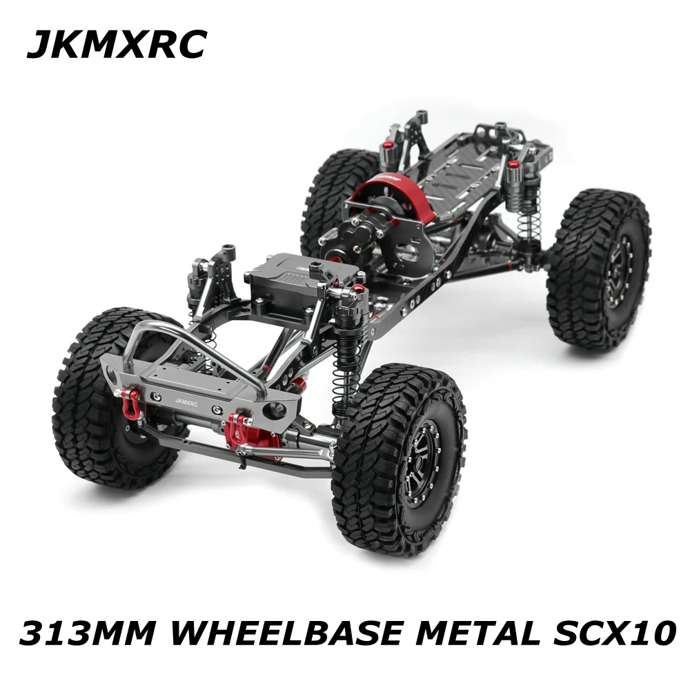 JKMXRC-1-10-Rc-Rock-Crawler-Car-CNC-METAL-Axial-SCX10-Chassis-With ...
