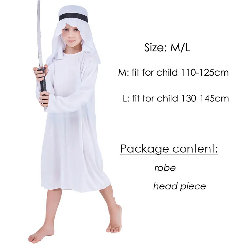 Umorden Child Arab Arabian Sheik Prince King Costume for Kids Arabian ...
