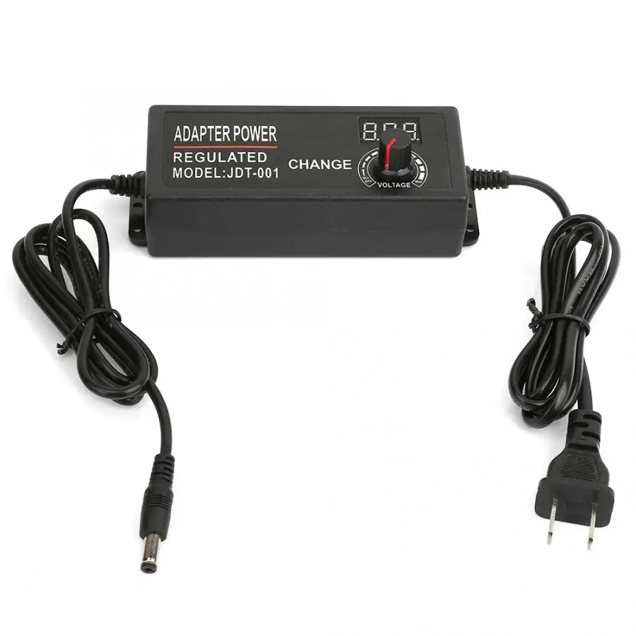 JDT 001 Adjustable AC to DC 100 240V 9 24V Universal Power Adapter with ...