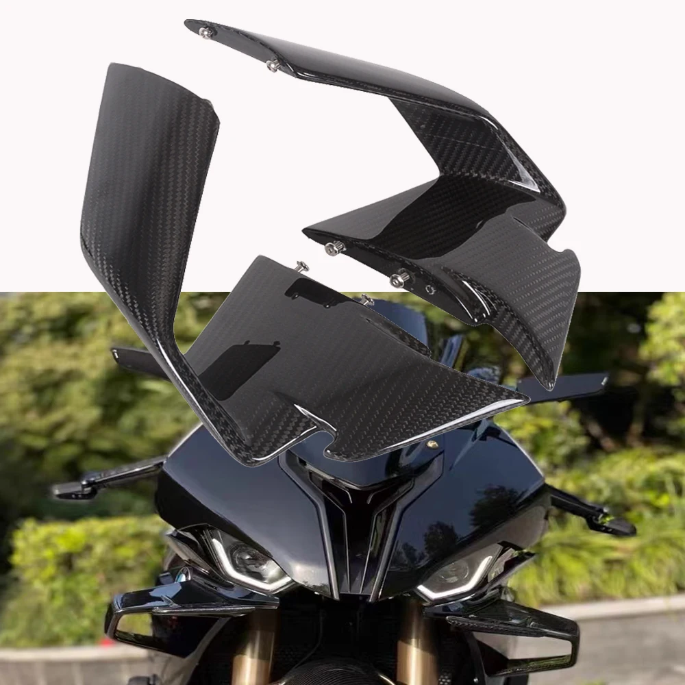 Motorcycle Aerodynamic Front Spoiler ABS Carbon Fiber Color For BMW ...