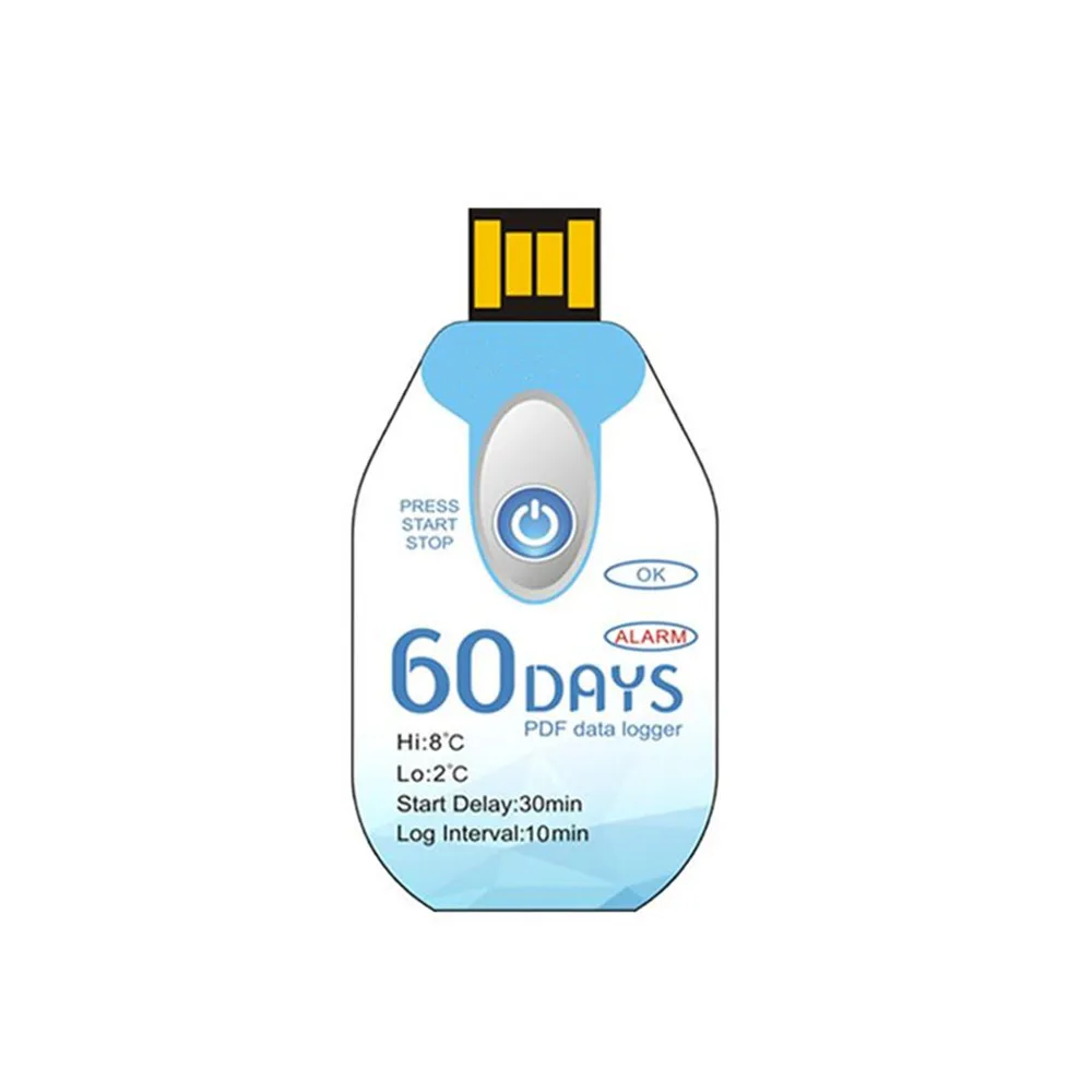 Taidacent USB Temperature Data Logger Cold Chain Shipping Temperature ...