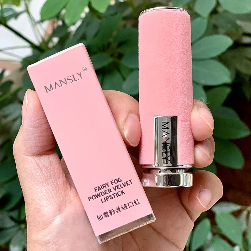 Mel pêssego rosa veludo fosco batom toque macio duradouro à prova dlong ...