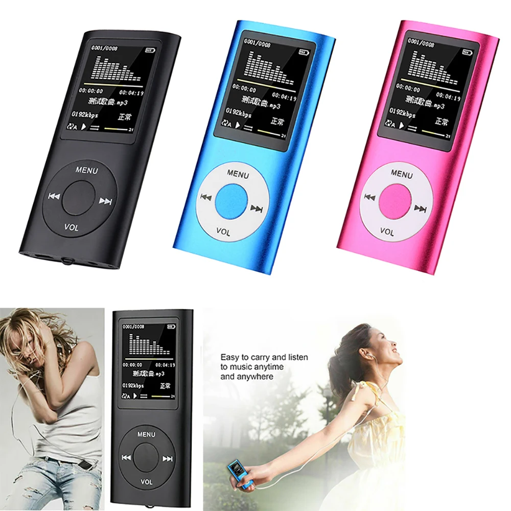 Mp4 Player Digital Led Video 1.8" Lcd Mp4 Music Video Media Players Fm ...