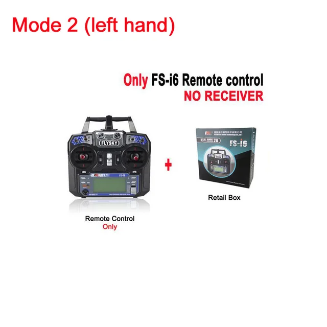FlySky FS-i6 2.4G 6CH AFHDS RC Transmitter With FS-iA6 FS-iA6B Receiver ...