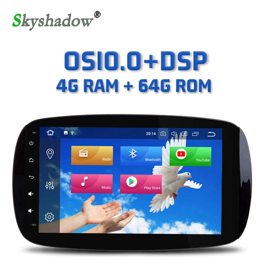 IPS DSP Android 10.0 Octa Core 4GB +64GB Car DVD Player RDS Radio GPS ...