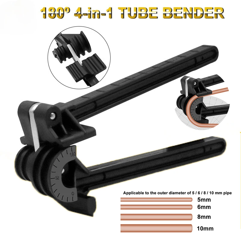 4mm 6mm 8mm 10mm Combination Tube Bender 4-in-1 Tube Bender Pipe ...