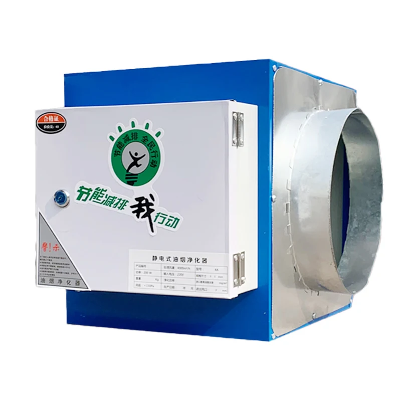 Small-Commercial-Oil-Fume-Purifier-4000-Air-Volume-Electrostatic-Type ...