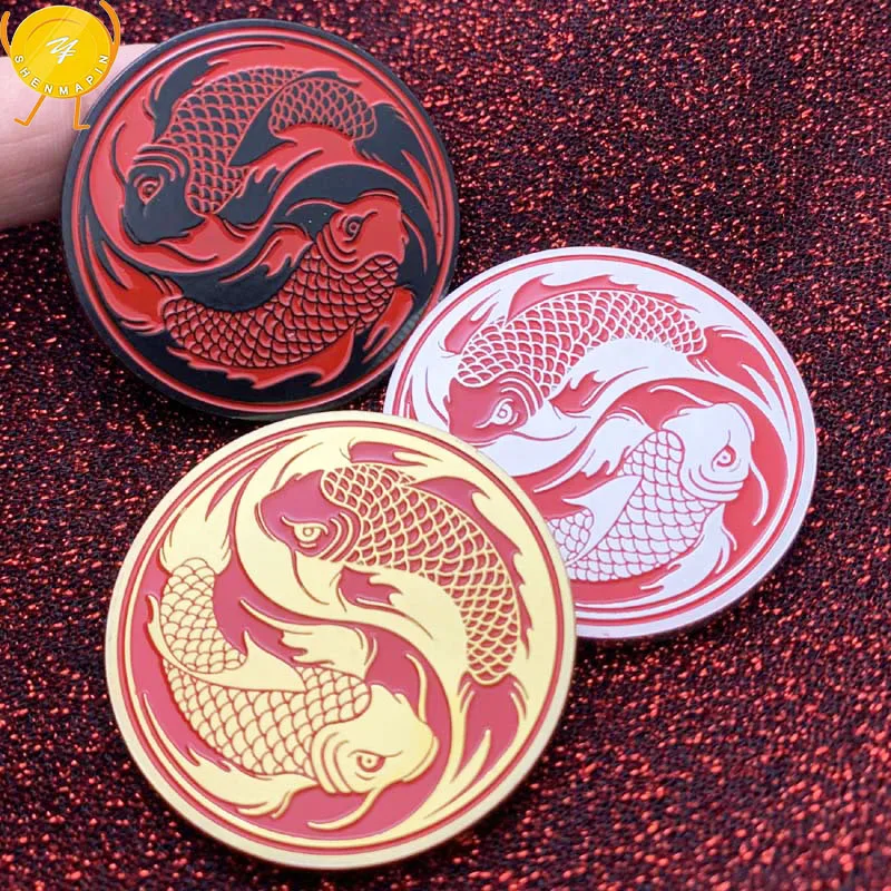 Koi Fish Silver Coins | Coins Collectibles | Koi Gold Coin | Gold Fish ...