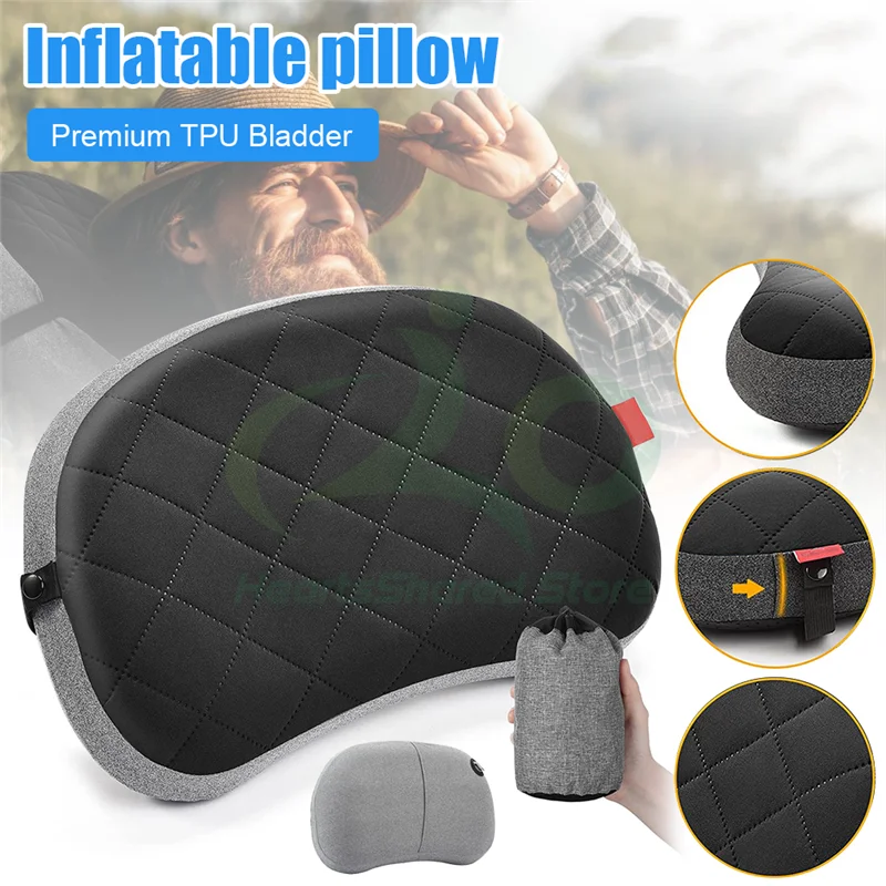 Ultra-light Portable Camping Inflatable Pillow Pad Camping Pillow ...