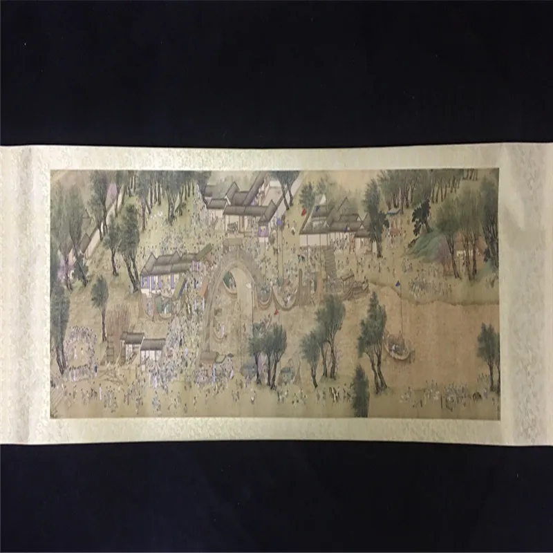Chinese-Old-long-Scroll-Painting-Riverside-Scene-at-Qingming-Festival ...
