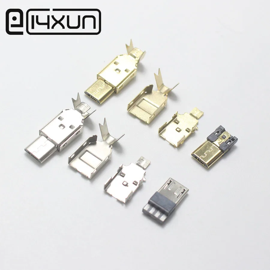 10set-6mm-Micro-USB-5PIN-Welding-Type-Male-Plug-Connectors-Charger-5P ...