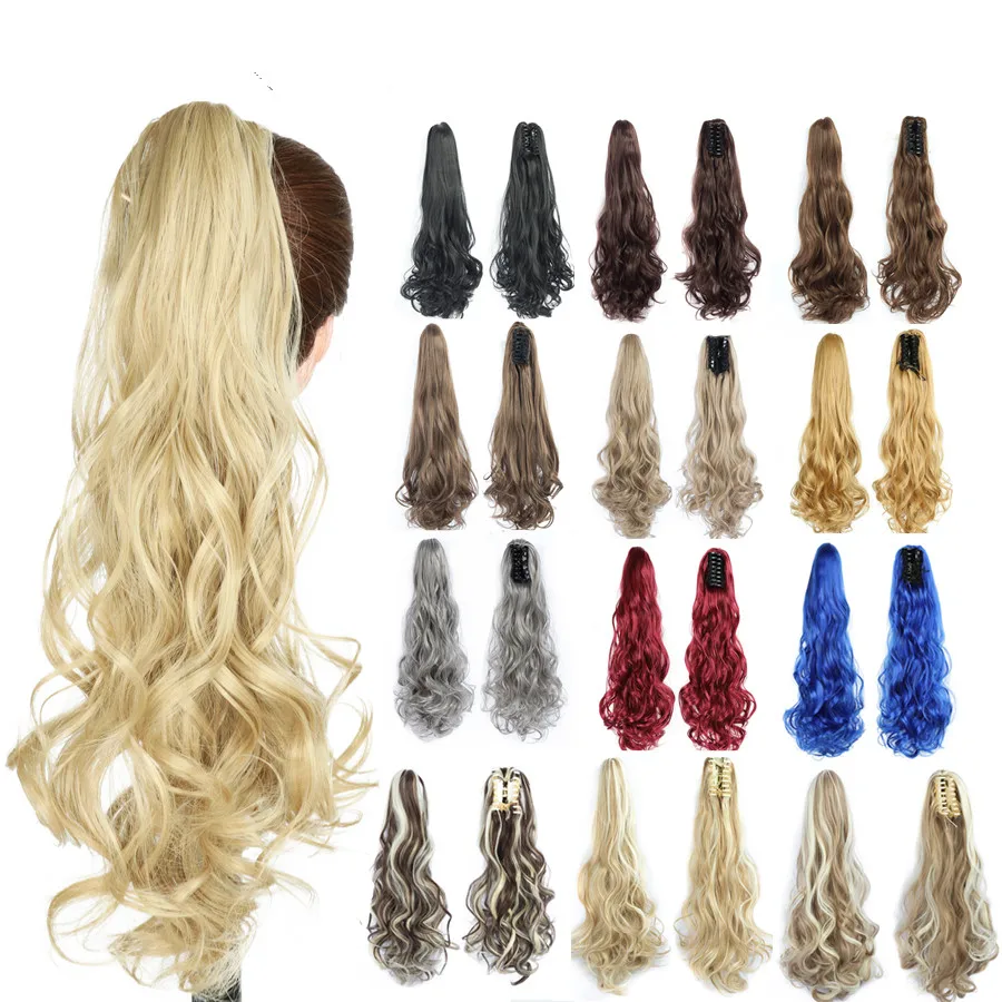Synthetic-Long-Body-Wavy-Drawstring-Ponytail-for-Women-Synthetic-Wave ...