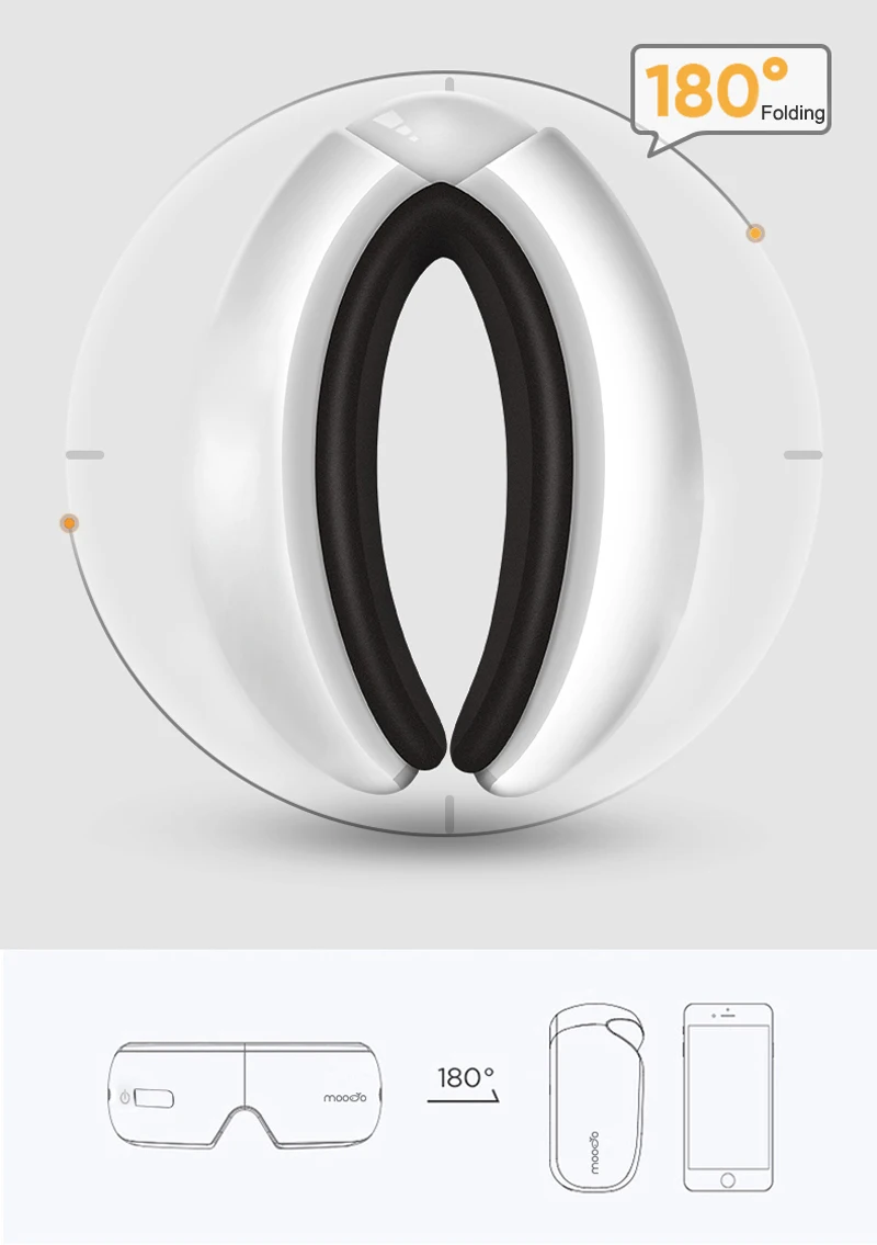 Couleur rose Masseur électrique pour thérapie oculaire, Bluetooth ...