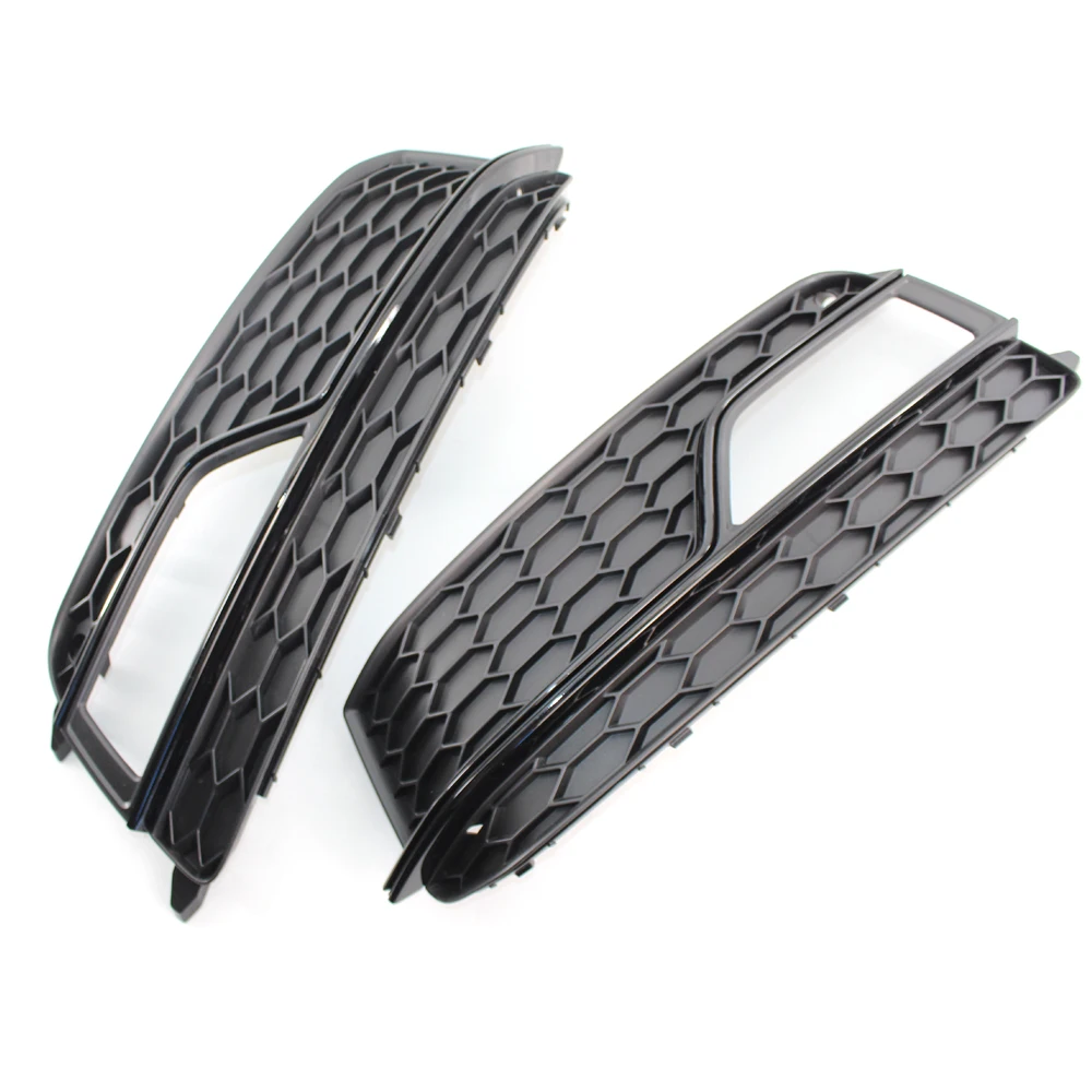 1-Pair-Car-Front-Bumper-Fog-Light-Grill-Replacement-8T0807681K ...