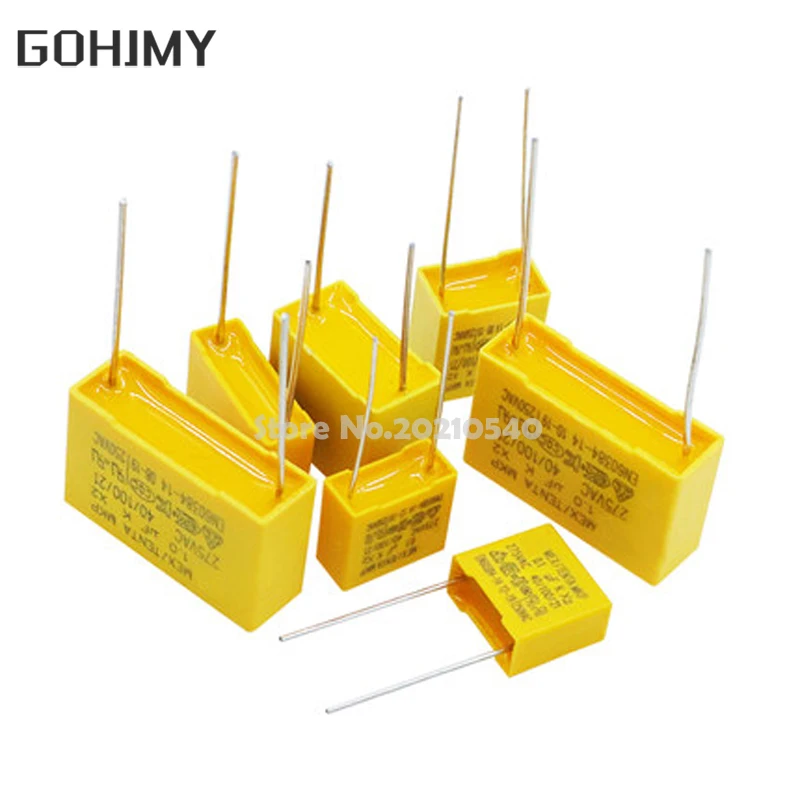 10PC X2 safety capacitor 275VAC 0.1uf 0.001uf 0.0022uf 0.0047uf 0.01uf ...